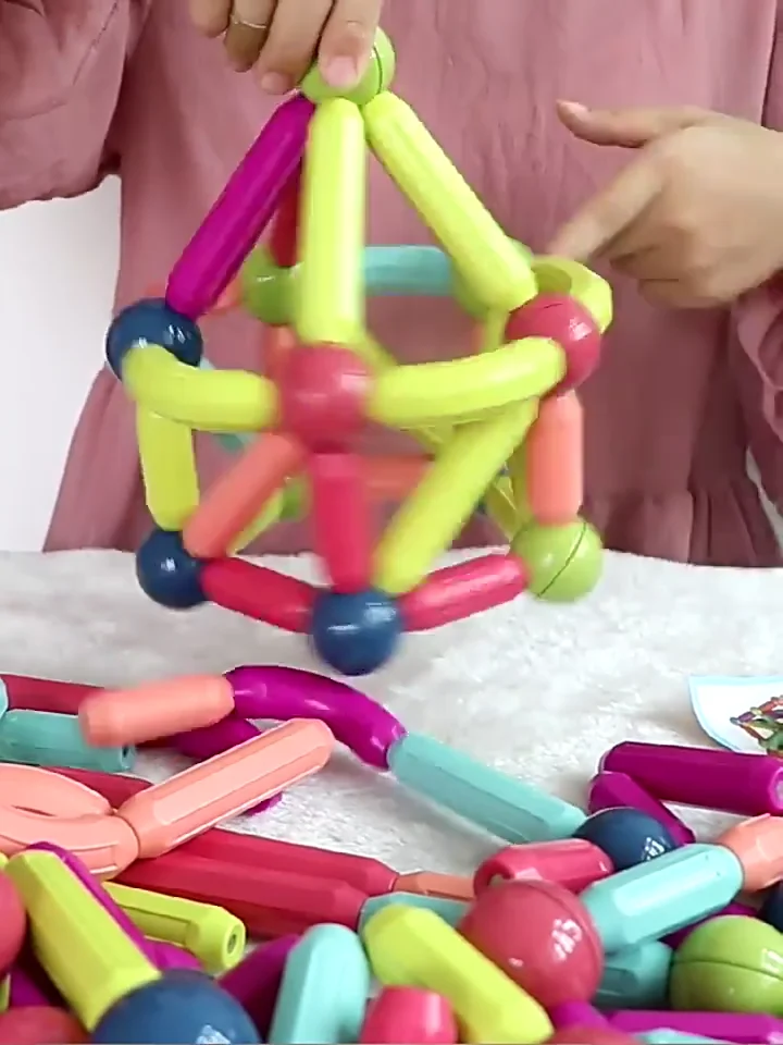 25 Pcs Factory Wholesale Magnetic Building Block Magnet Rods Magnetic ...