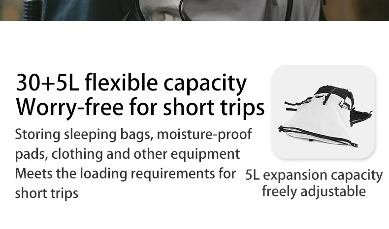 Naturehike Ultralight 30L Foldable Backpack for Camping & Hiking