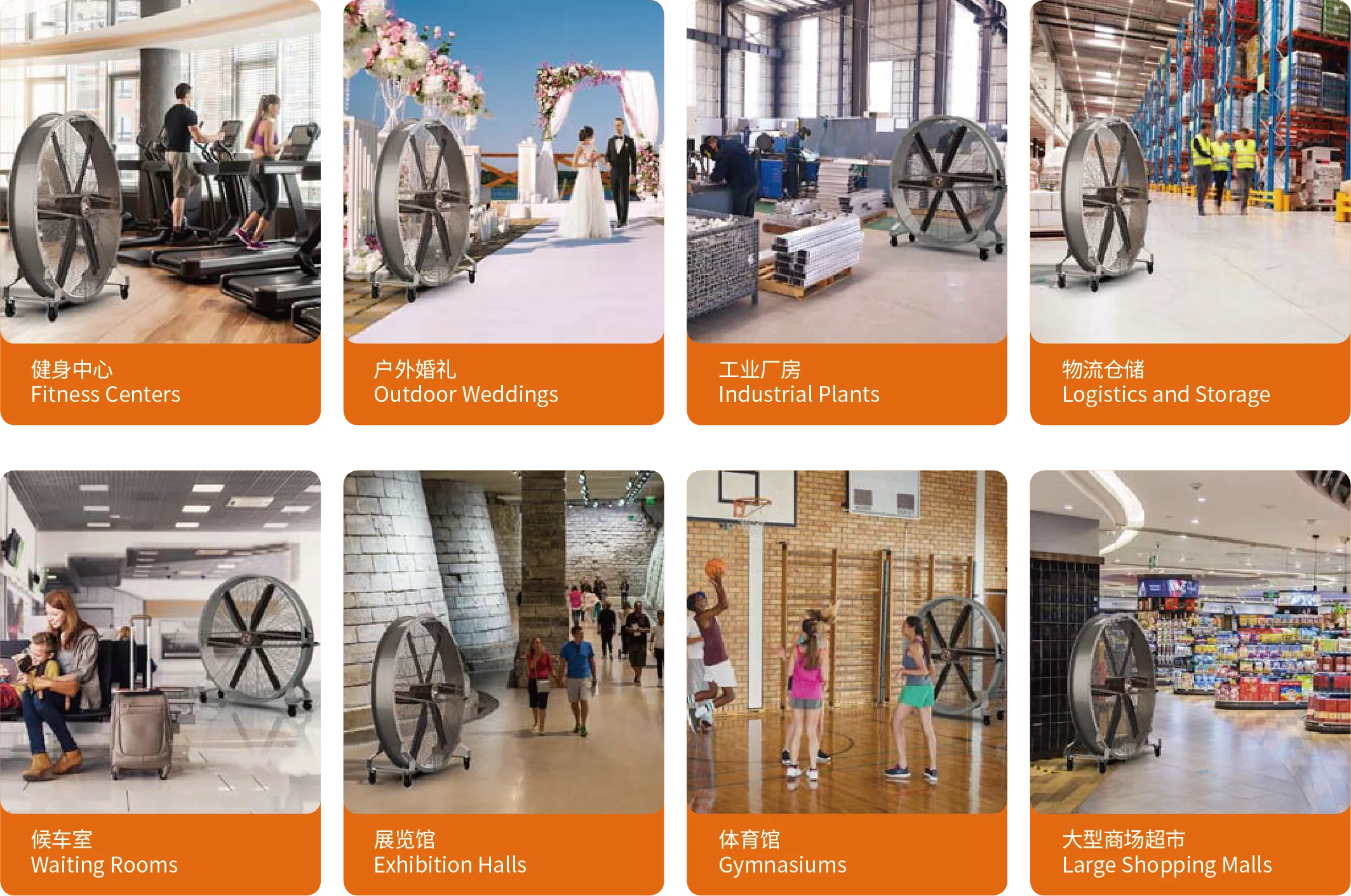 2000mm 80 Inch Industrial Size Pedestal Fan Movable Fan for Business ...