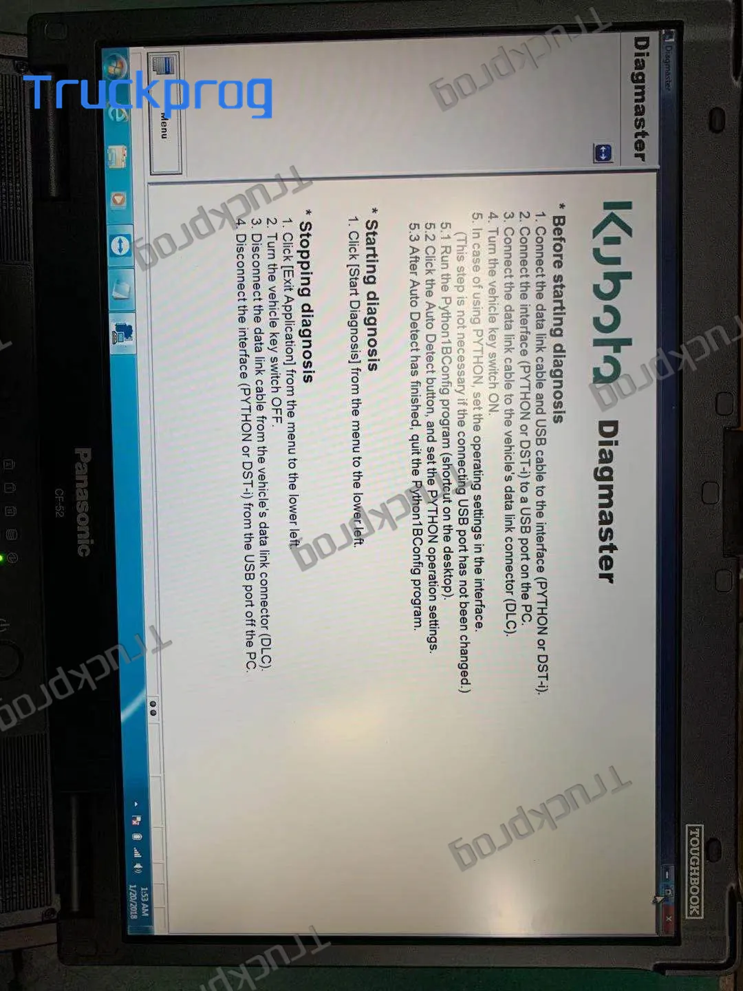 KUBOTA Diagmaster Diagnostic Tool - Reliable Agricultural Solutions