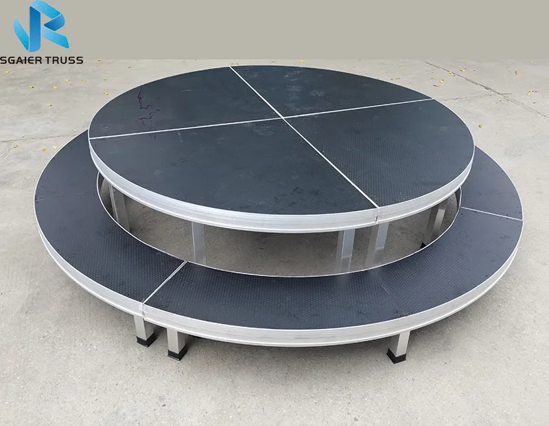 Aluminum Portable Circle Stage Modular Detachable Concert Stage ...