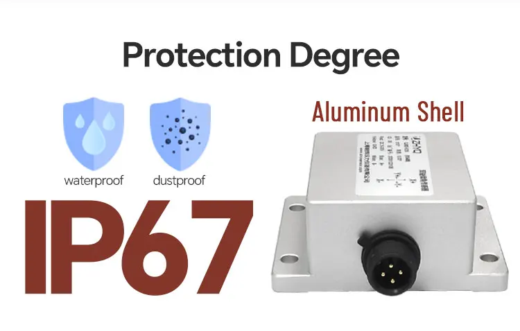 Dual Axis Angle Sensor Inclinometer RS485 Digital Tilt Meter IP67 ...