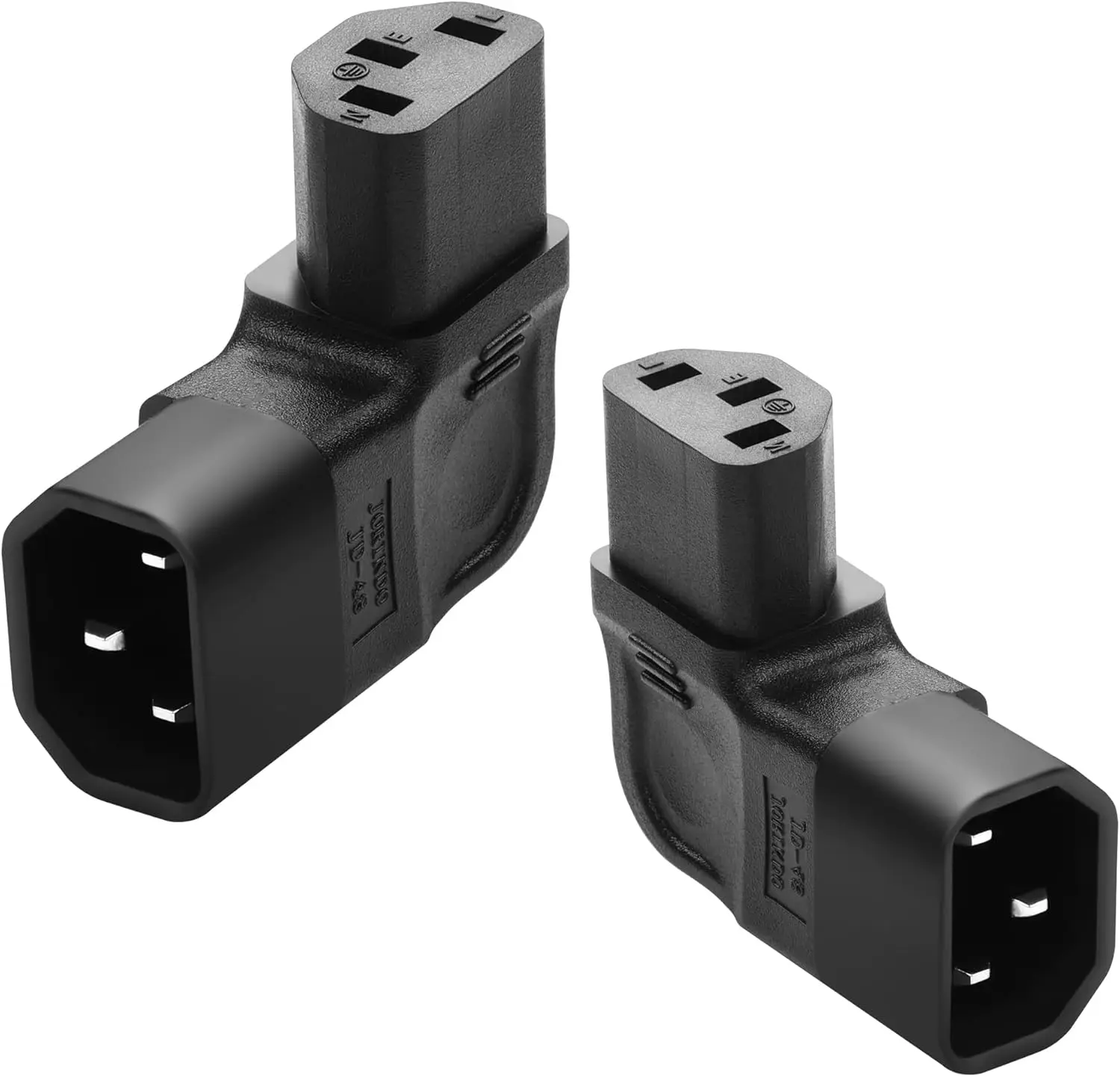 IEC320 90 Degree C14 to C13 Power Adapter AC Connector Adapter 250V 10A ...
