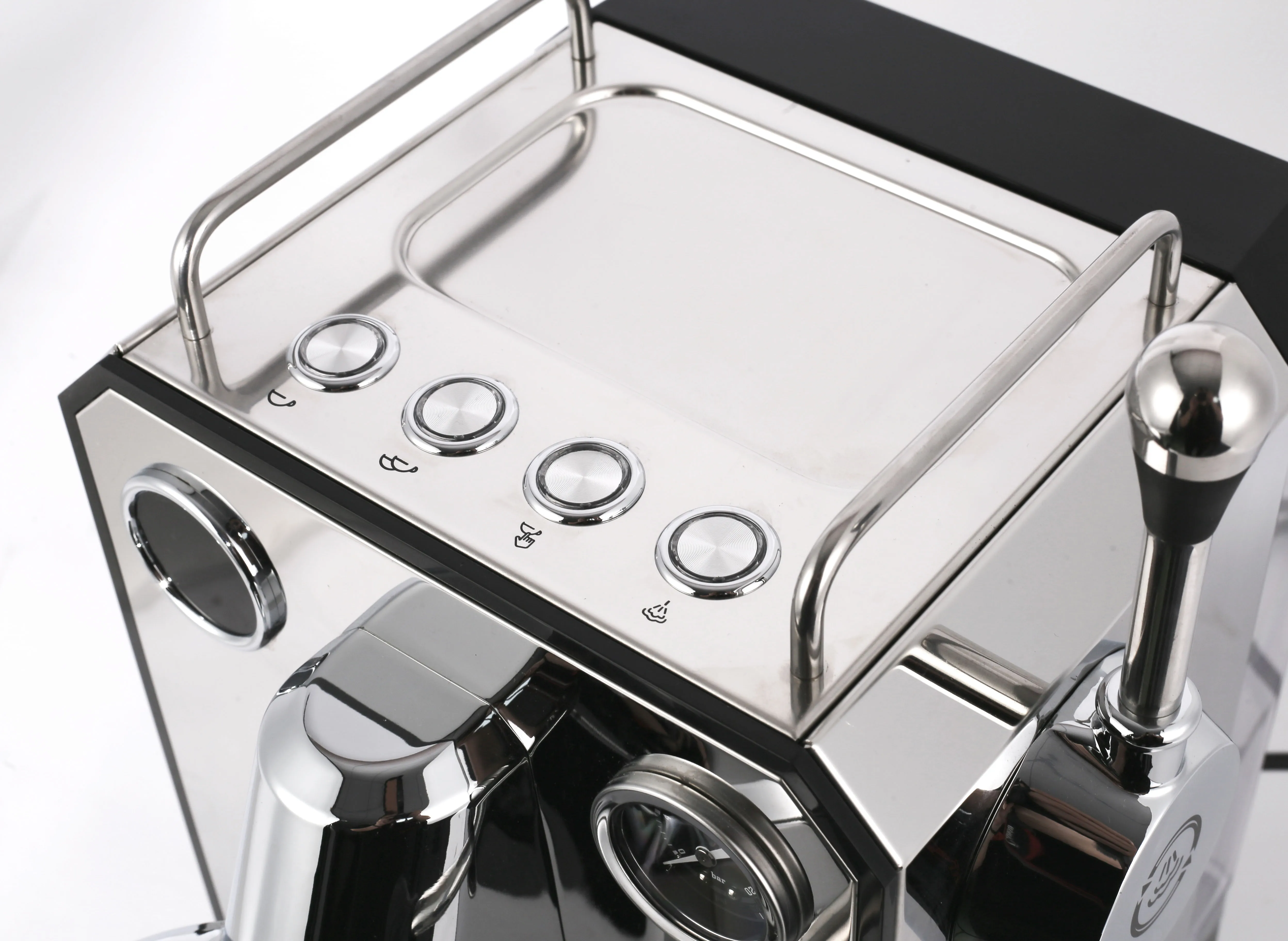 Full Stainless Steel Housing Home Use Coffee Machine 15bar Pressure ...