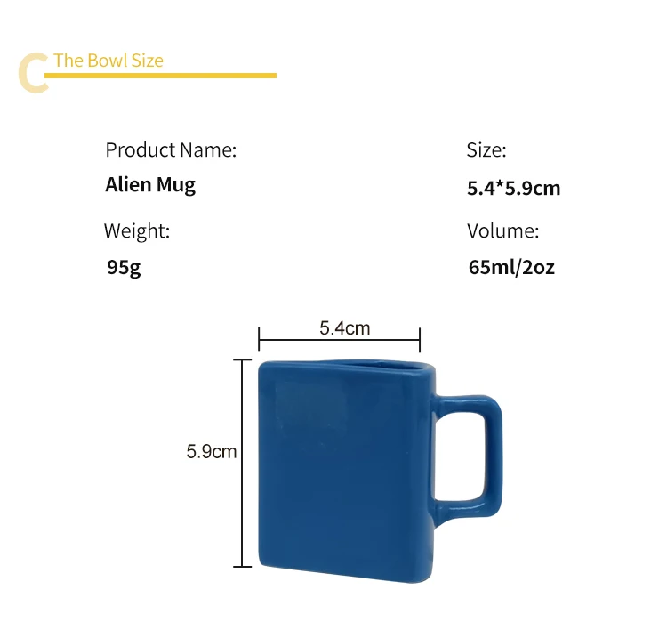 Irregular Triangle Shape Coffee Mugs Ceramic Stoneware Coffee Mugs ...