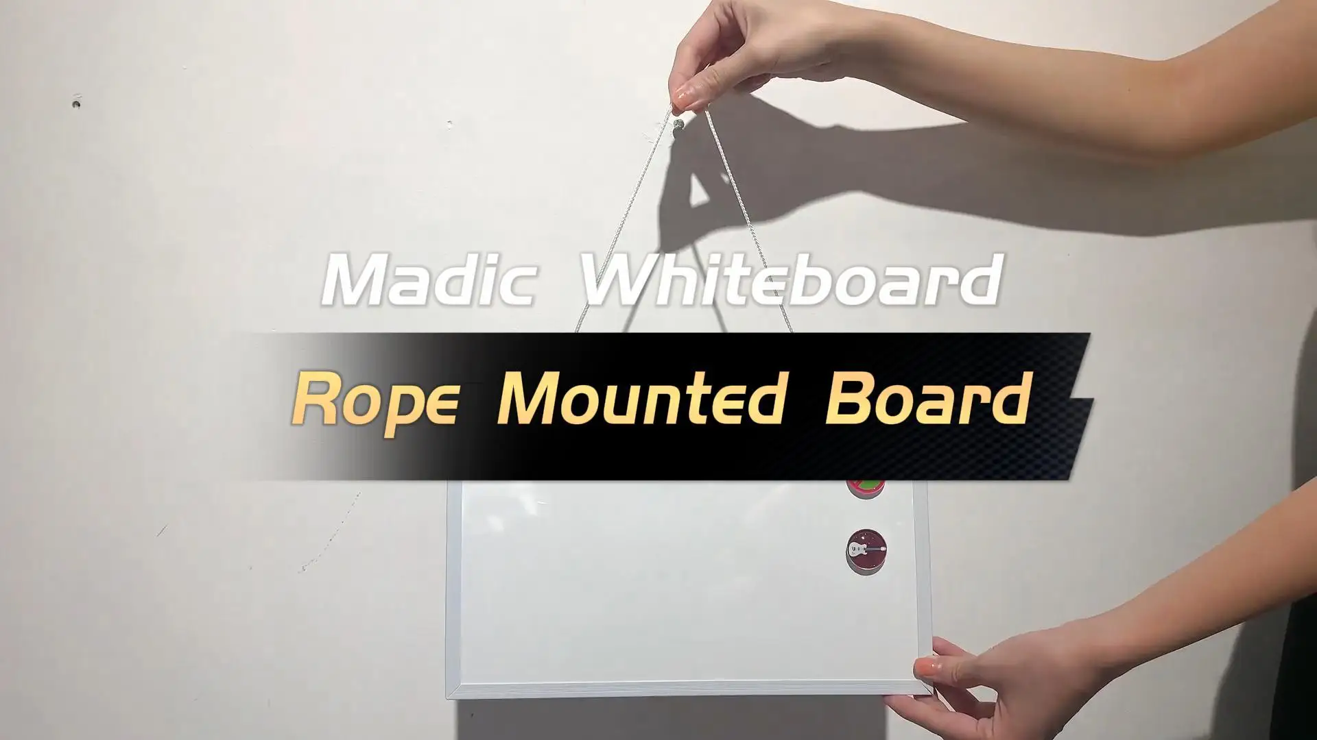 11x14 Inch Magnetic Bulletin Board Door Hanging Memo Notice Rope ...