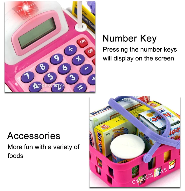 Hot Sellers Cashier Pretend Play Cash Register Machines Toys - Buy Cash ...