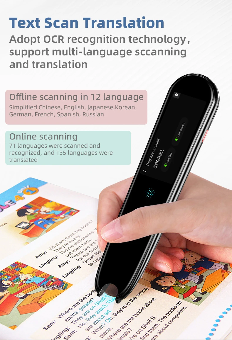 VORMOR AI Smart Portable Intelligent Reading Pen - 112 Languages