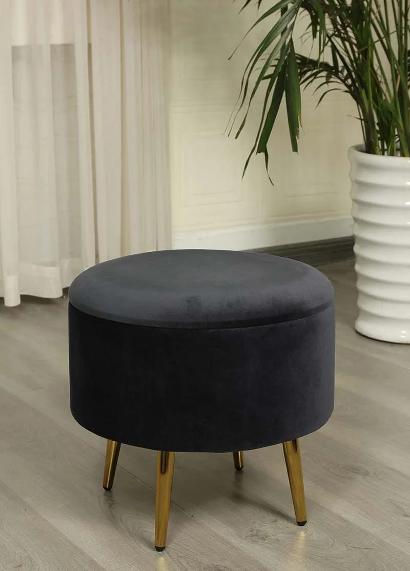 Small Storage Ottoman Foot Ottoman Rest Velvet Vanity Stool Chair For ...
