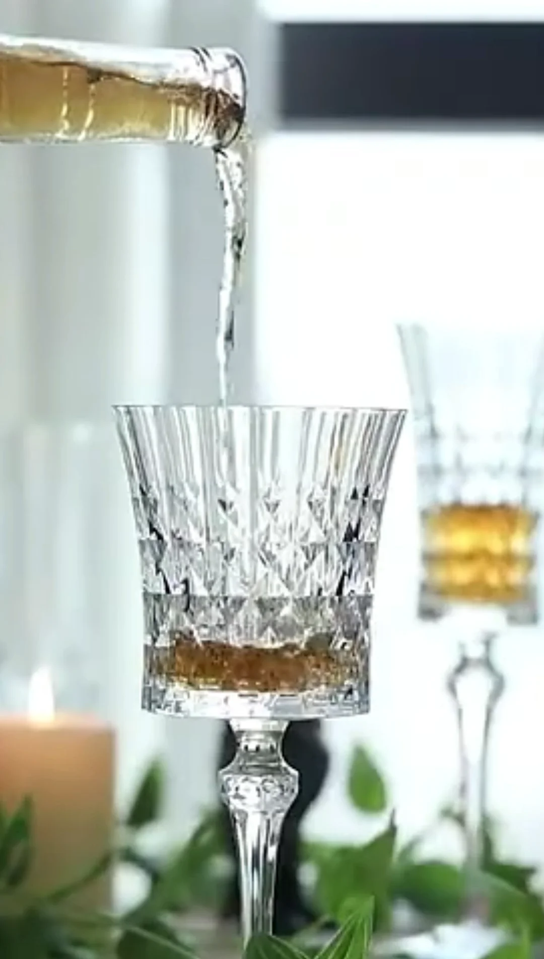 Champagne Crystal Glass Cup For Wedding Dinning And Party - Buy ...