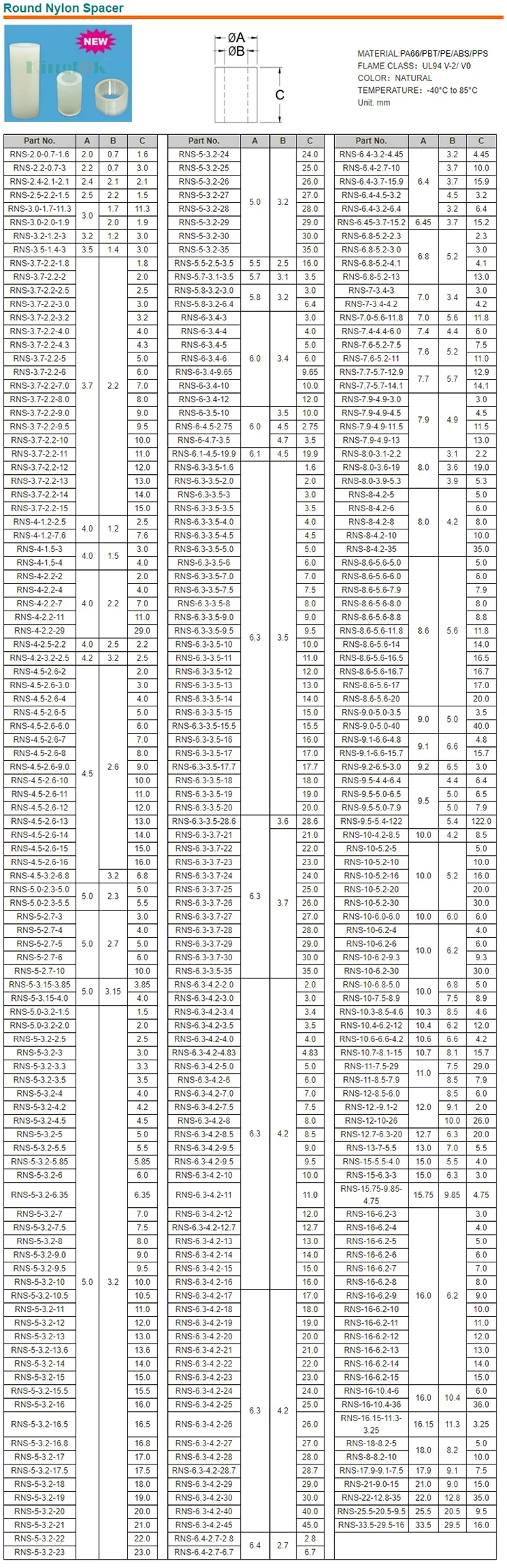 M4 Pcb Through Hole Spacer Plastic Plastic Spacer Pcb Circuit Board ...