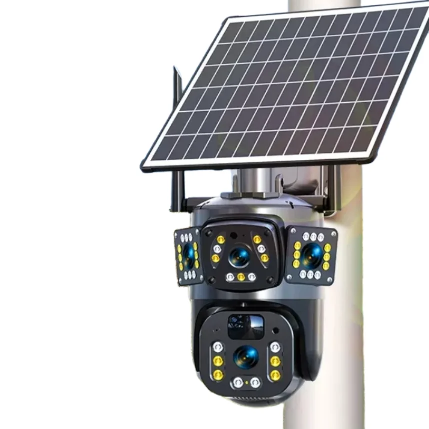Solar Camera 4g V360pro Three Eyes And Two Pictures Outdoor Solar ...