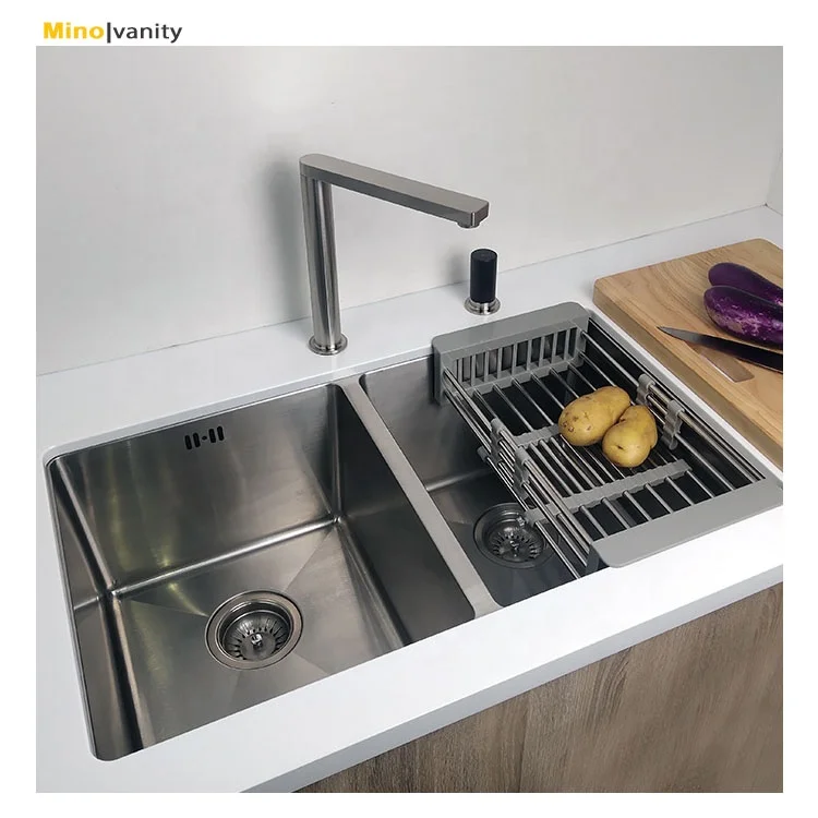 Luxury Upc Cupc Undermount Two Bowls 304 Stainless Steel Multifunction ...