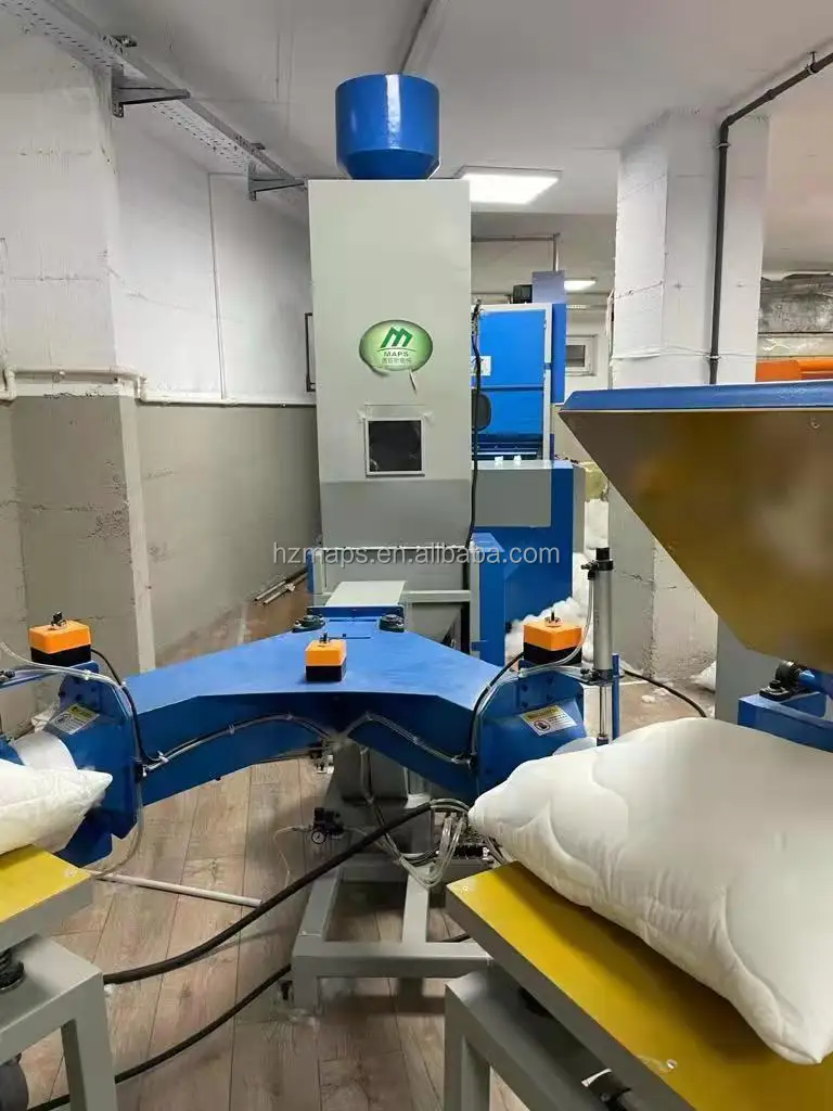 Maps Fiber Feeder And Pillow Filling Line With Carding Machine For Sofa ...