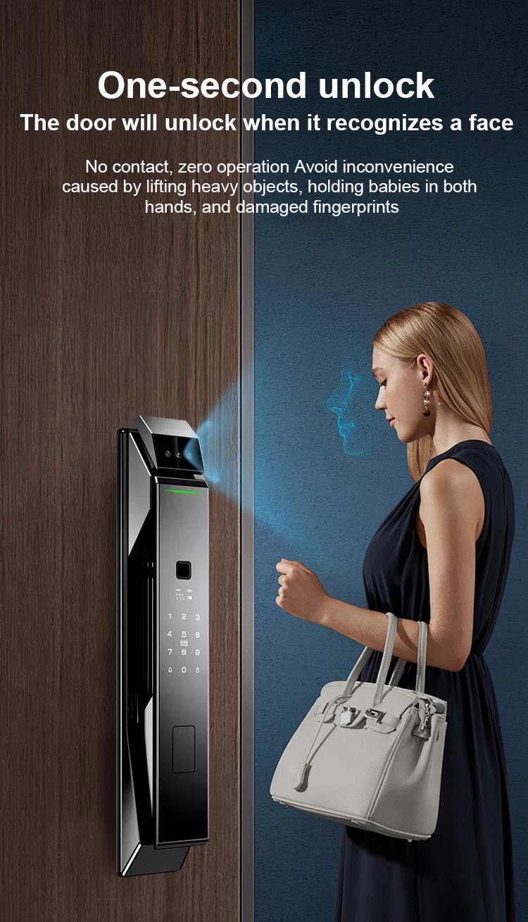 Smartier Fully Automatic Electronic Fingerprint Biometric Lock 3d Face ...