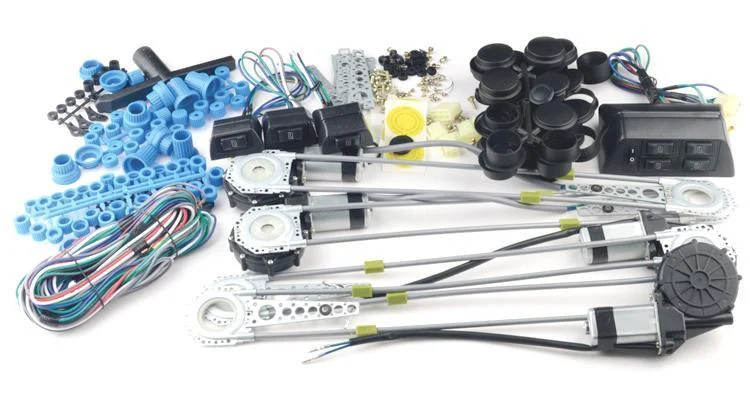 Universal 2-Door Car Power Window Conversion Kit with Switch