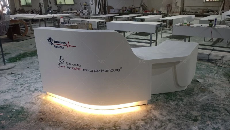 Reception Counter Medical Spa Design - Modern & Durable