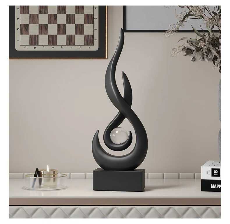Flame Statue - Abstract Living Room Decorations