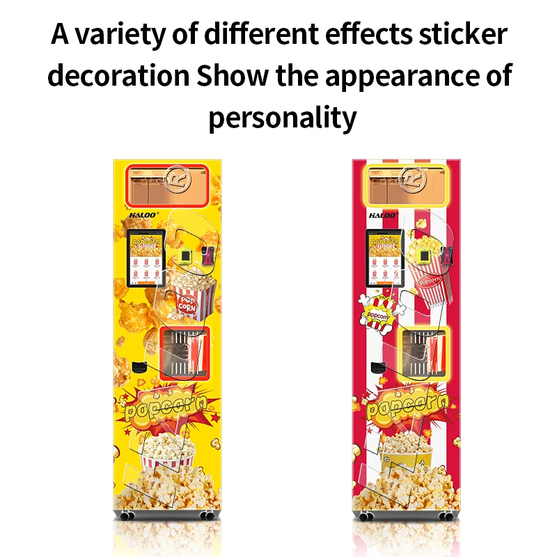 Haloo Pop Corn Maker Automatic Multi Flavored Ball Shape Popcorn ...