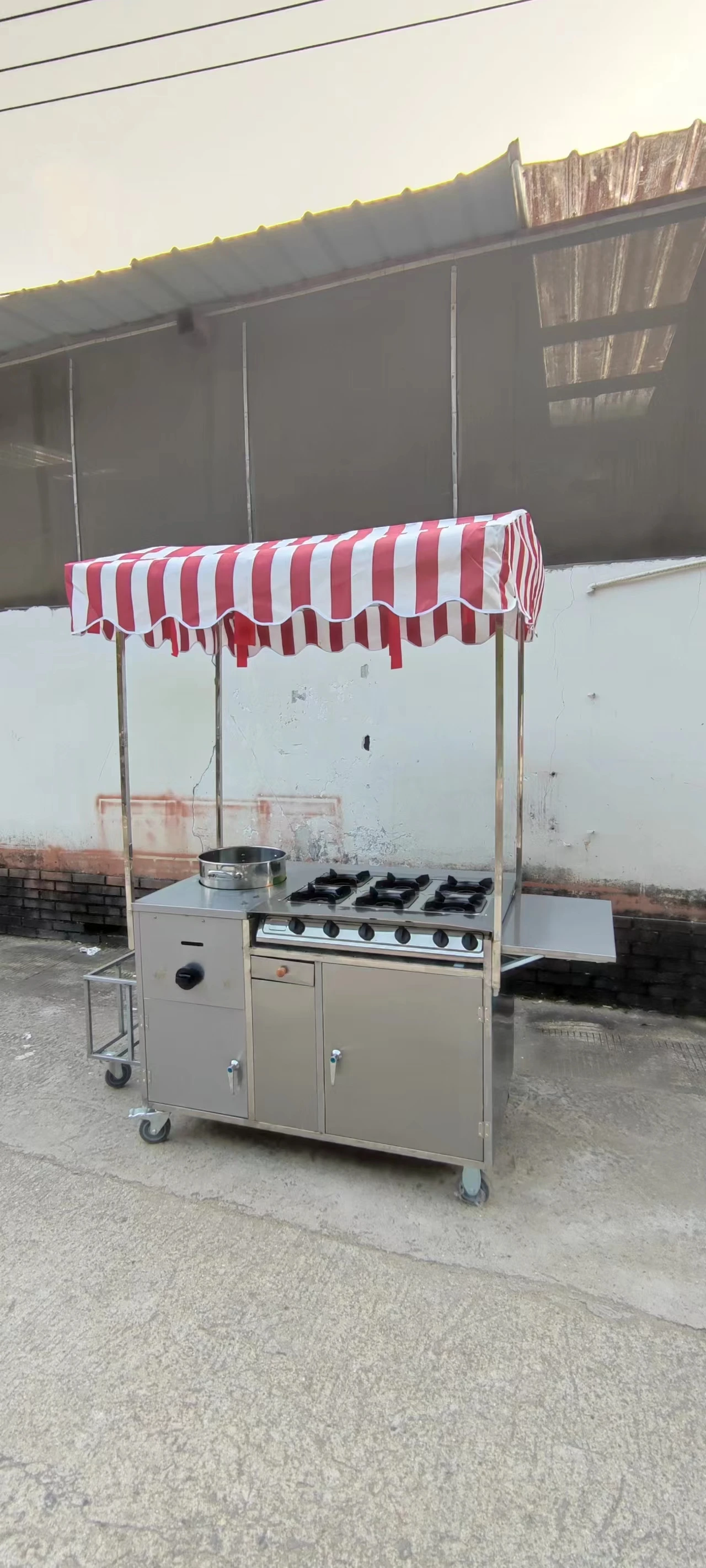 Custom Multi Functional Gas Snack Cart - Long Service Life