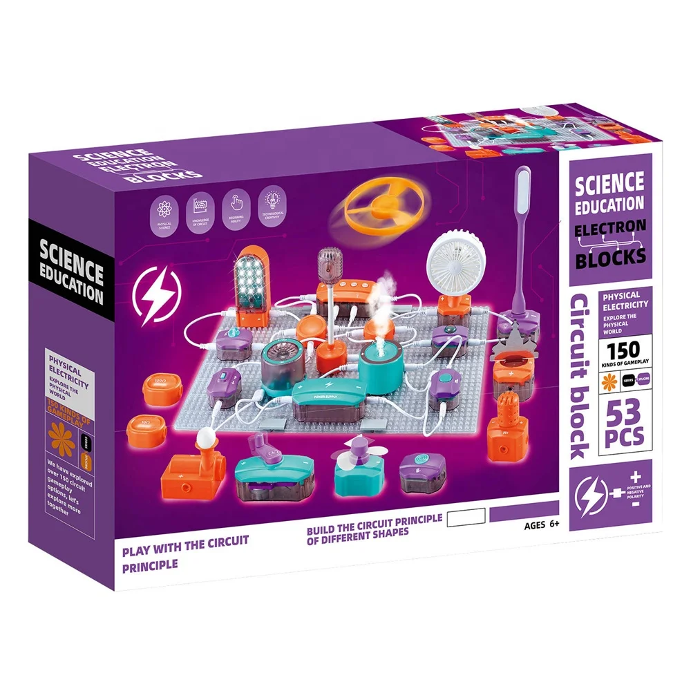 53pcs electric circuits blocks DIY circuit link board electronics ...