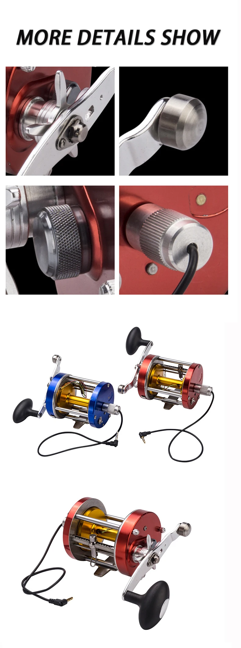 Newbility Full Metal Electric Trolling Fishing Reel - Shark & Tuna