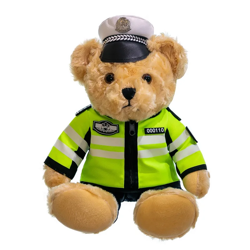 Mu Career Teddy Bear Uniform Policeman Firemen Traffic Police Plush Toy ...