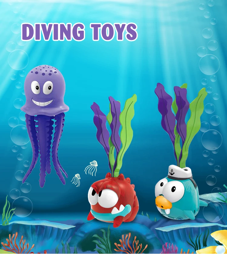 Cartoon Octopus Toy Water Floating Diving Buoyancy Toy Summer Pool ...