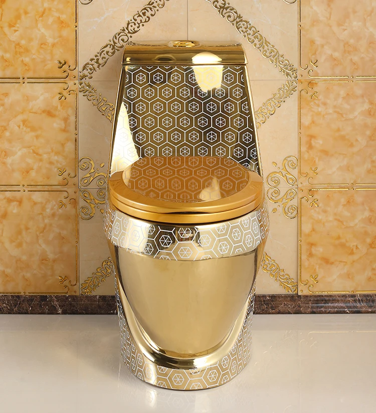 Luxury Electroplated Commode - Gold Toilet by NUOBEITAO