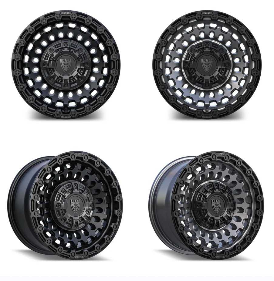 Six Spoke BEAST off Road Rims Negative -44 Offset 20 22 Inch Car Rims ...