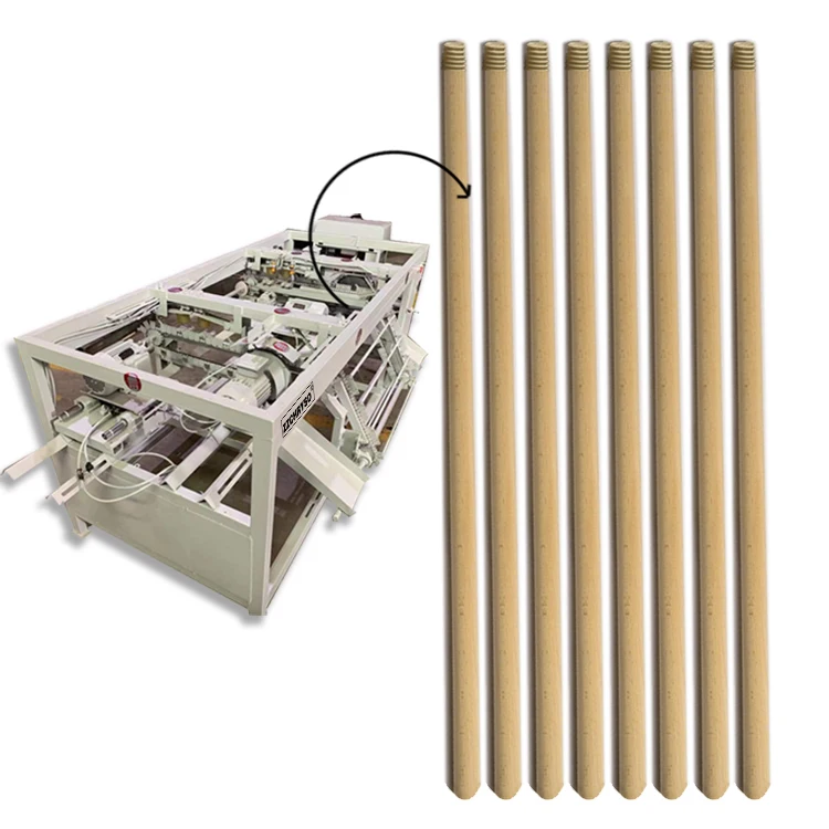 Automatic Rounding Wood Stick Screw Cutting Machine Rod Threading ...