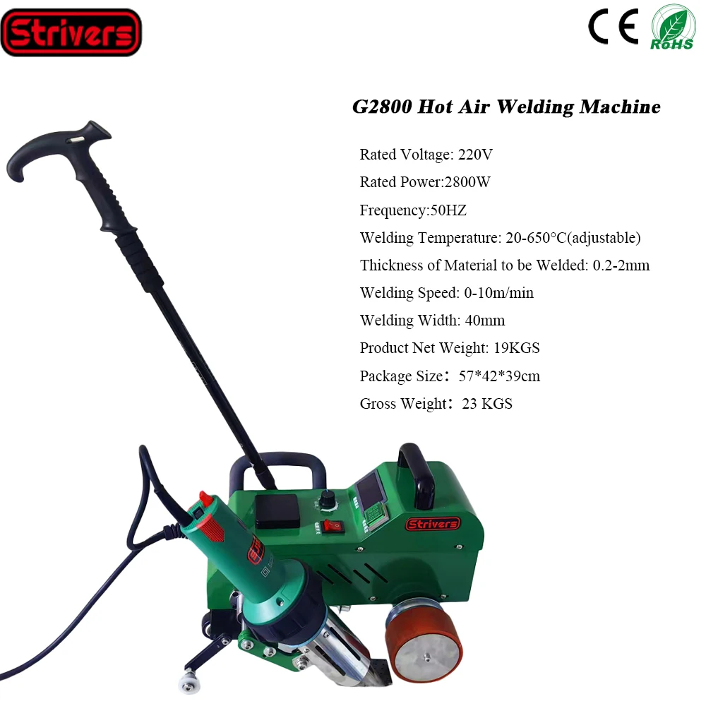 G2800 Hot Air Welding Machine Tarpaulin Banner Hot Air Welder CE/RoHS ...
