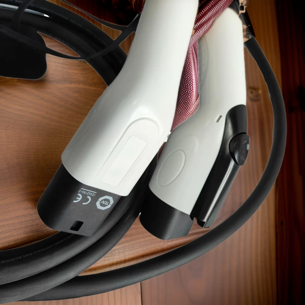 22kw 32a Three Phase Ev Charging Cable Type 2 To Gb/t T2 To Gb/t Black ...