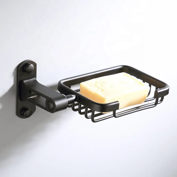 Modern Hotel Sanitary Wares Wall Mounted Matte Black Aluminum Bathroom ...