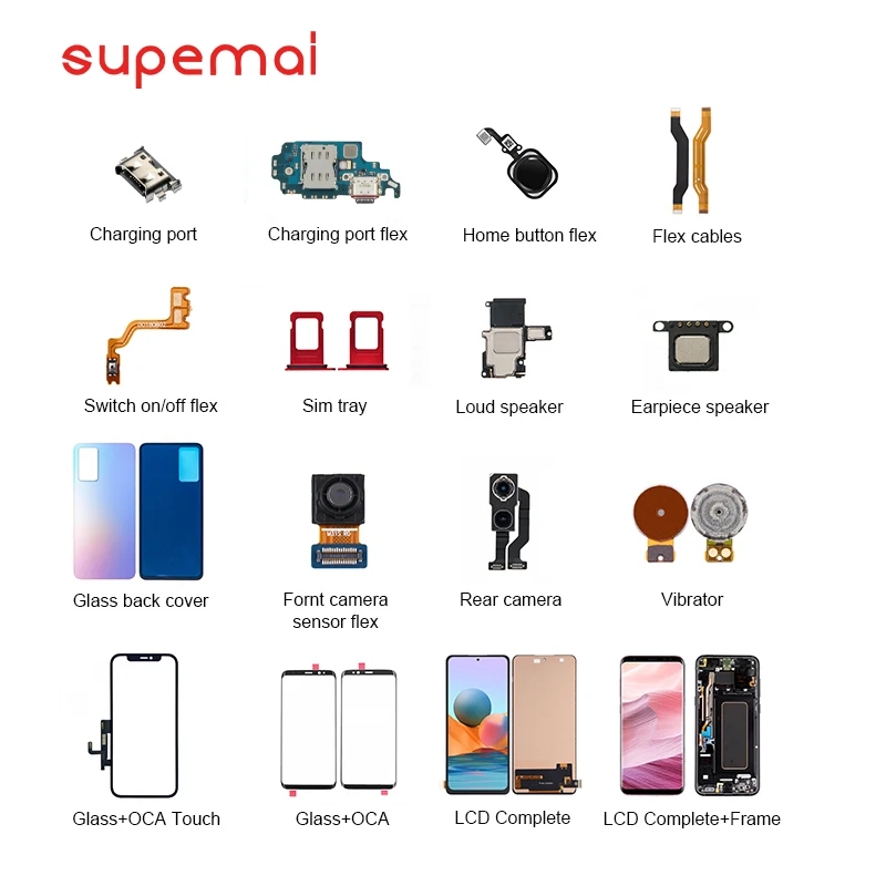 Mobile Phone Lcds Different Brands Model For Iphone Samsung Huawei ...