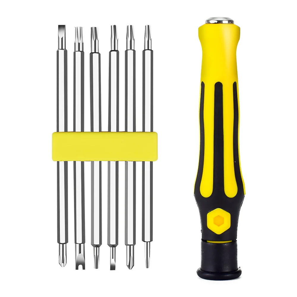 6 in 1 Mini Screwdriver Set Computer Phone Cross Y U Shape Bits Repair ...