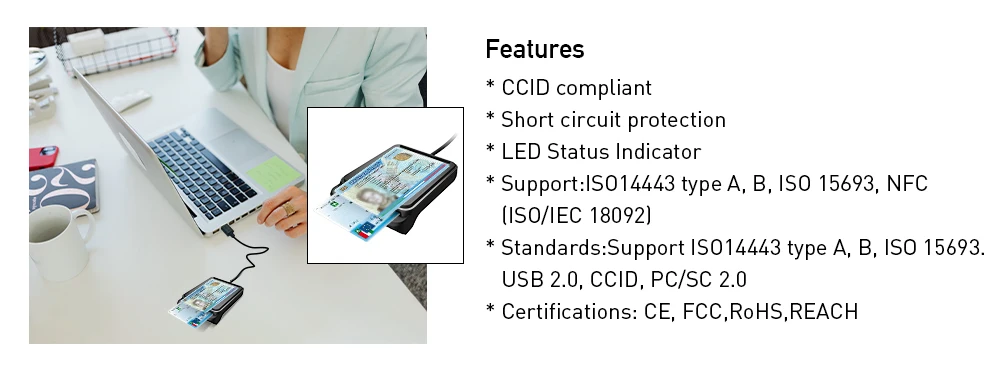 2024 Zoweetek New Listed Contactless Card Reader Writer Rfid Smart Card ...