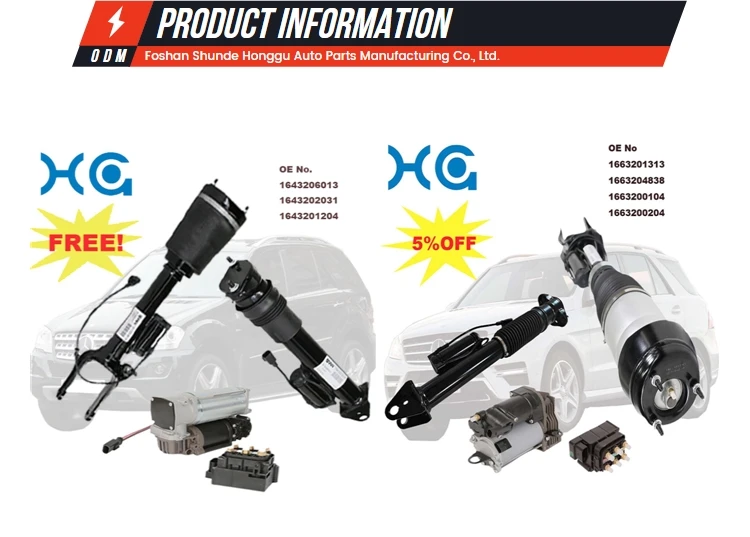2053204968 Pneumatic Air Shock Absorber Front 4MATIC for Mercedes C ...