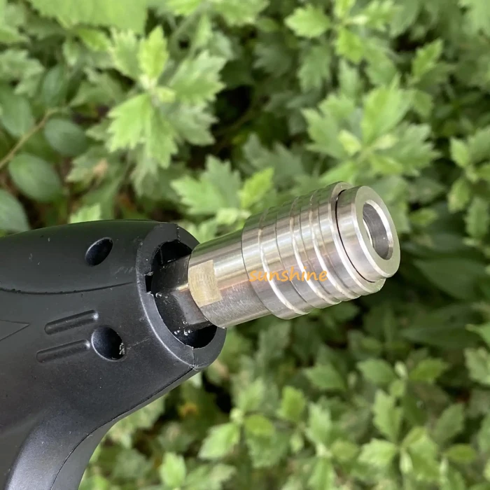 SS High Pressure Water Gun Quick Connector - 1/4" Self-locking