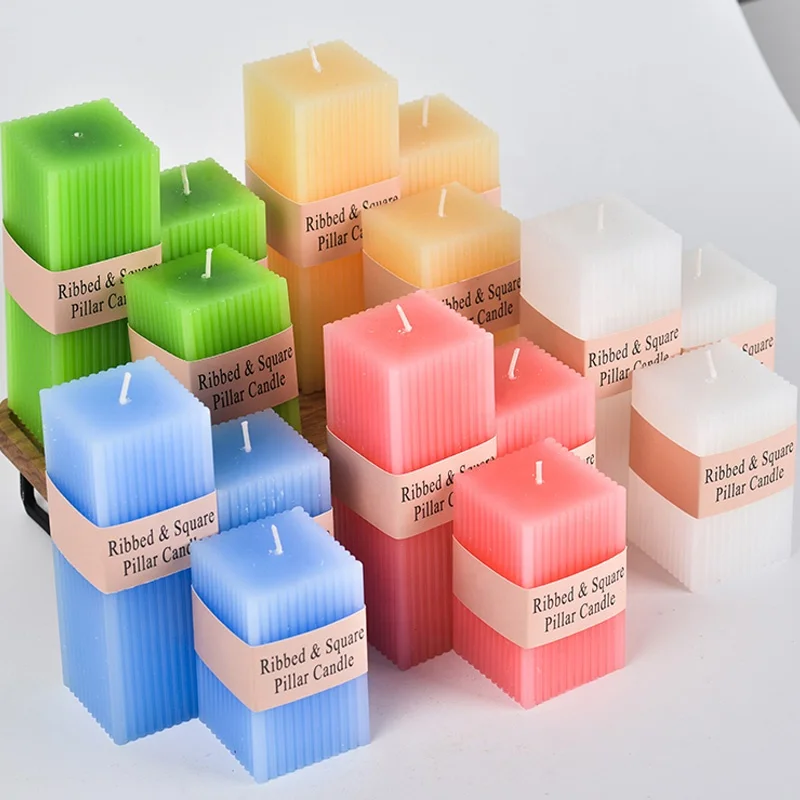 Shop Our Classic Colorful Pillar Scented Candles Today
