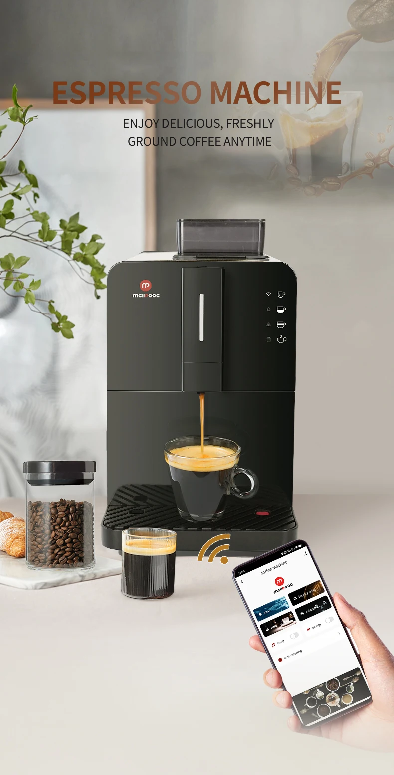 Smart Wi-Fi Espresso Machine - Automatic & App-controlled