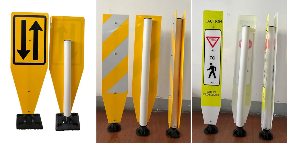 Rebound Bollard Custom Reflective Traffic Sign Saudi Road Highway ...