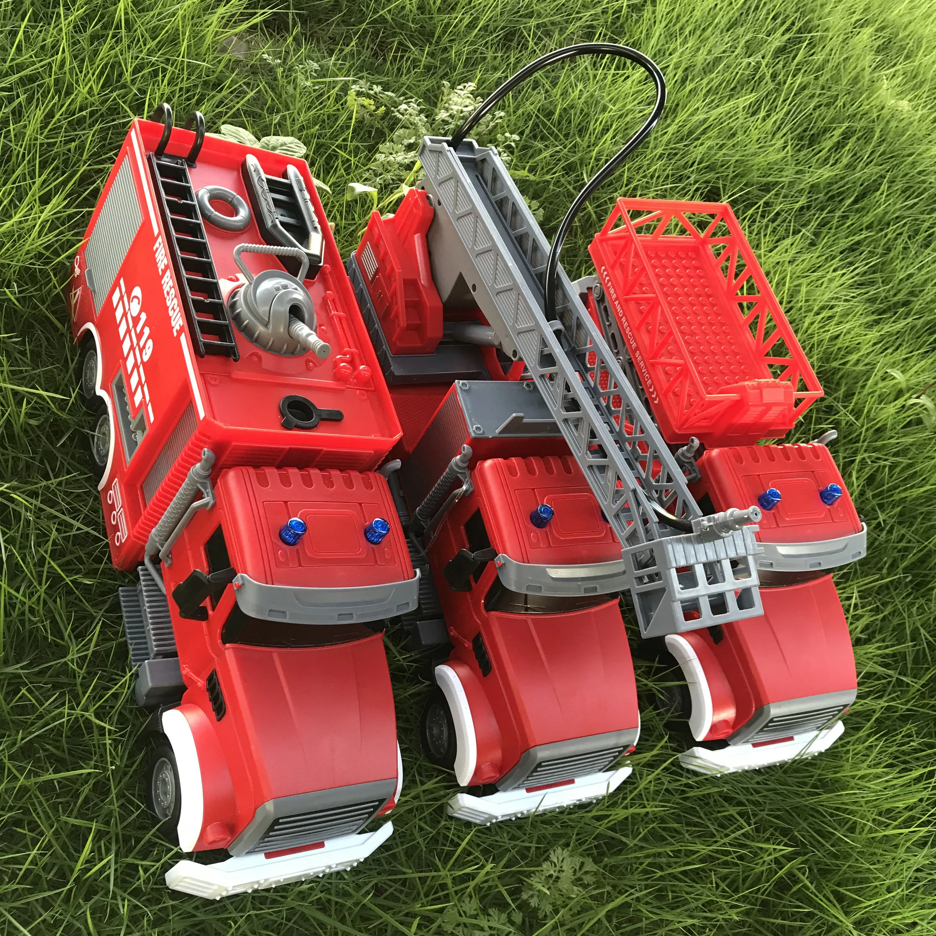 RC Firefighter Truck with Water Spraying Pump and Lights 6 Channel ...