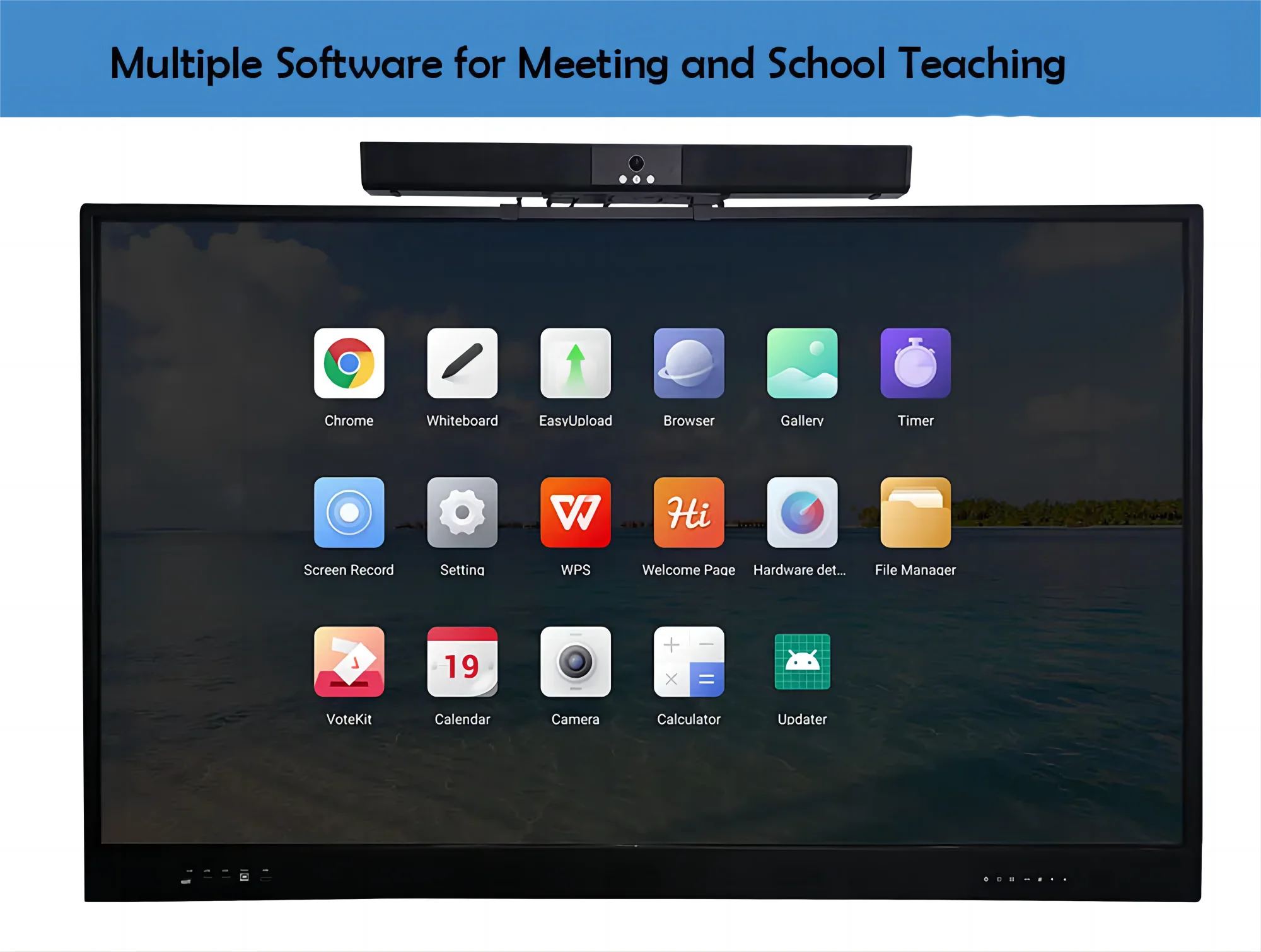 Oem Interactive Whiteboard Screen 4k Touch Lcd Smart Education Board Tv ...