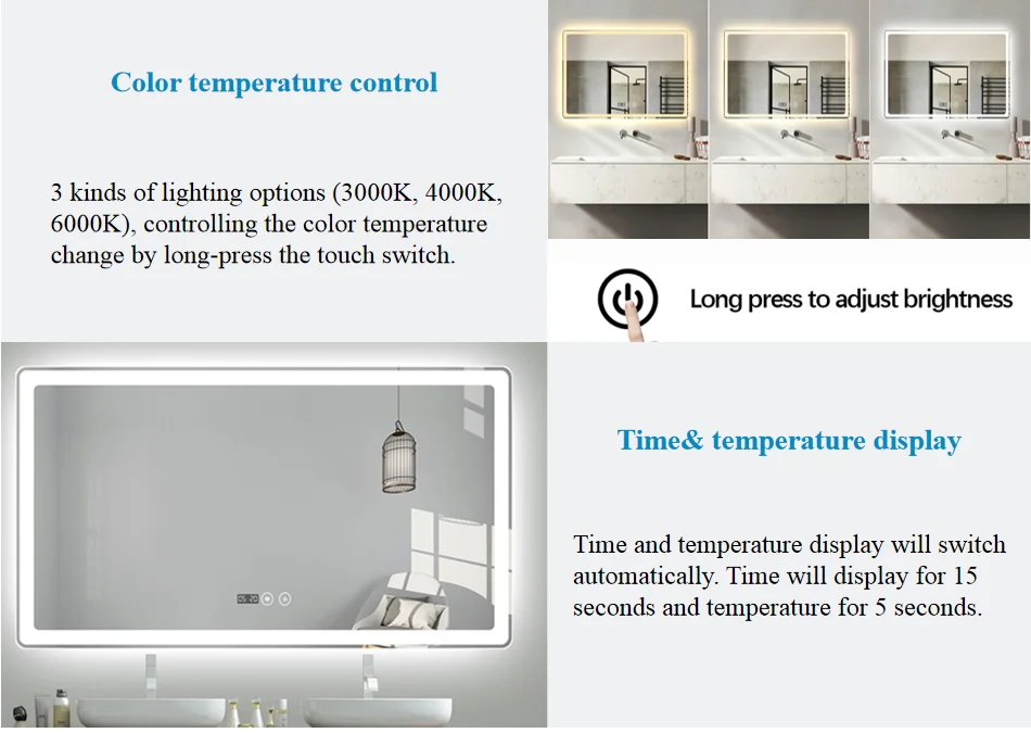 Bathroom Mirror Light LED - Smart, Illuminated, and Durable