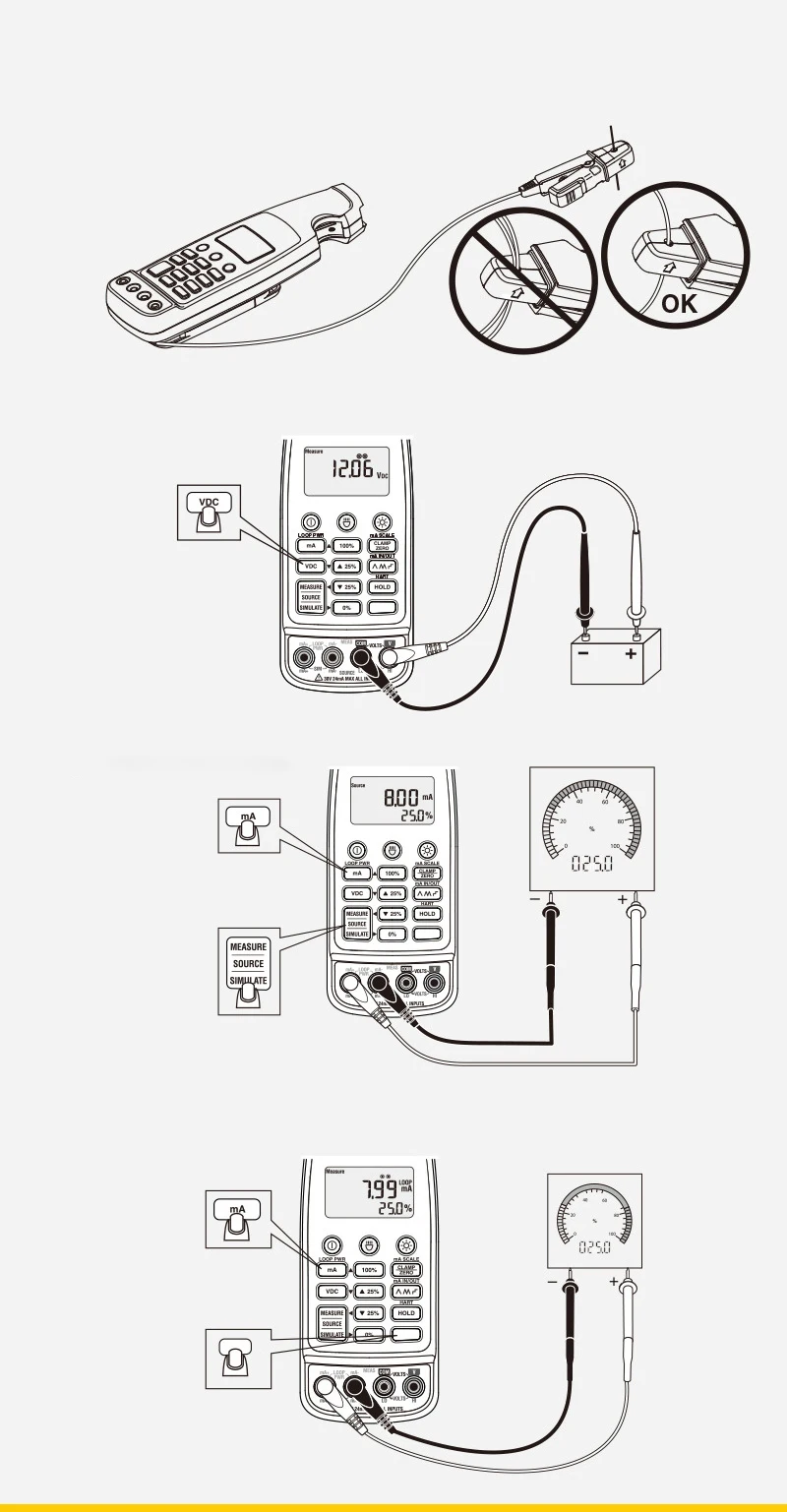 福禄克771 772 773电流表20 Ma过程钳形表771cn回路电流测试校准器 - Buy 电流钳,回路电流测试,毫安钳形表 ...