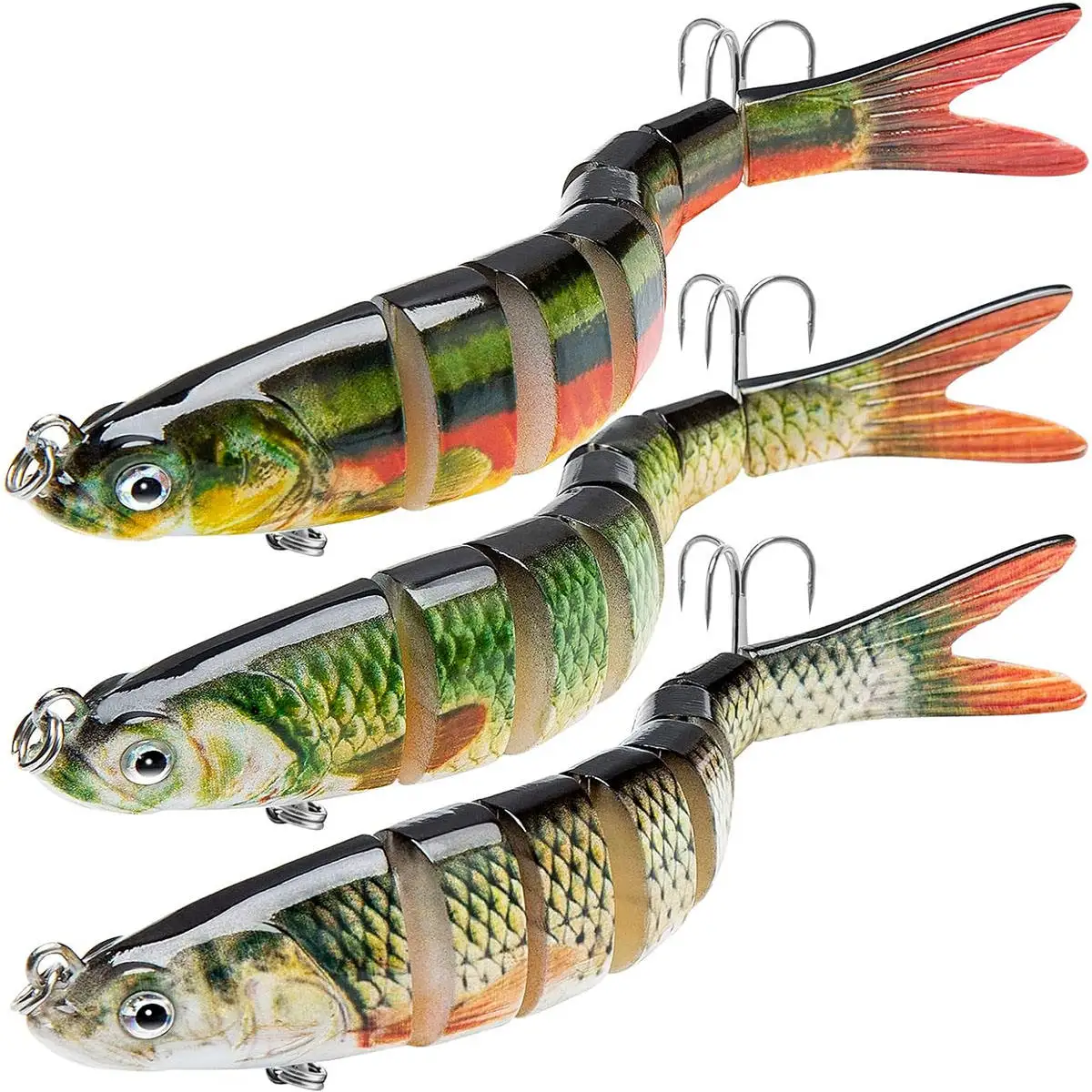 3-piece fishing bait set, freshwater and saltwater fishing bait, bionic ...