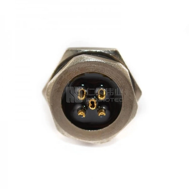 Renhotec M12 5 Pin Bulkhead Circular Power Connectors for Profinet ...