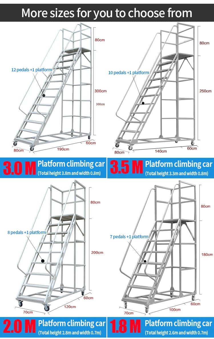 Detachable Mobile Step Ladder - Safe Climbing Platform