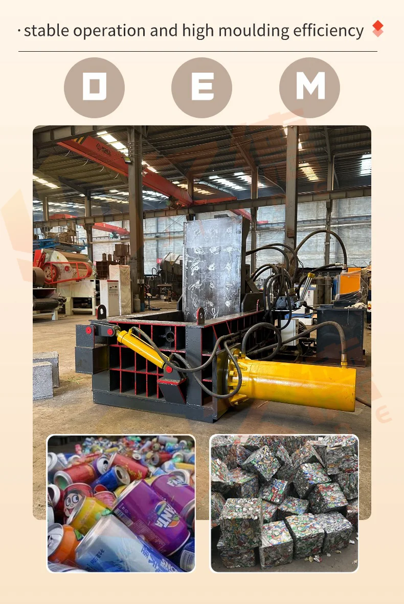 Hydraulic Compressing Scrap Metal Compactor Scrap Iron Baler ...